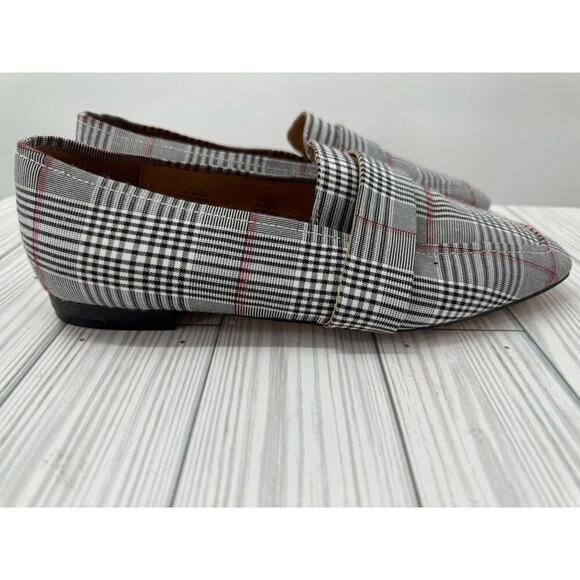 Halogen | Shoes | Halogen Red Black Plaid Lucy Loafers Flats Square Toe ...